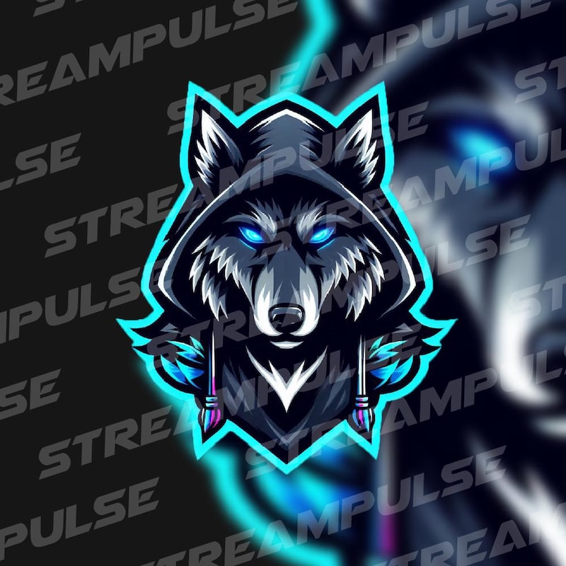 Wolf Logo Blue - Etsy