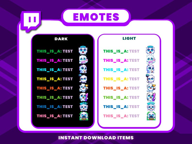 24 White Yeti Emote Pack, High-resolution Twitch Emotes, Discord Emotes ...