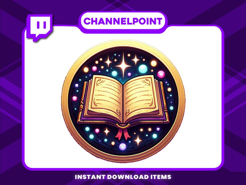 Book Channel Point , Channel Point Icons for Twitch Rewards, Channel ...