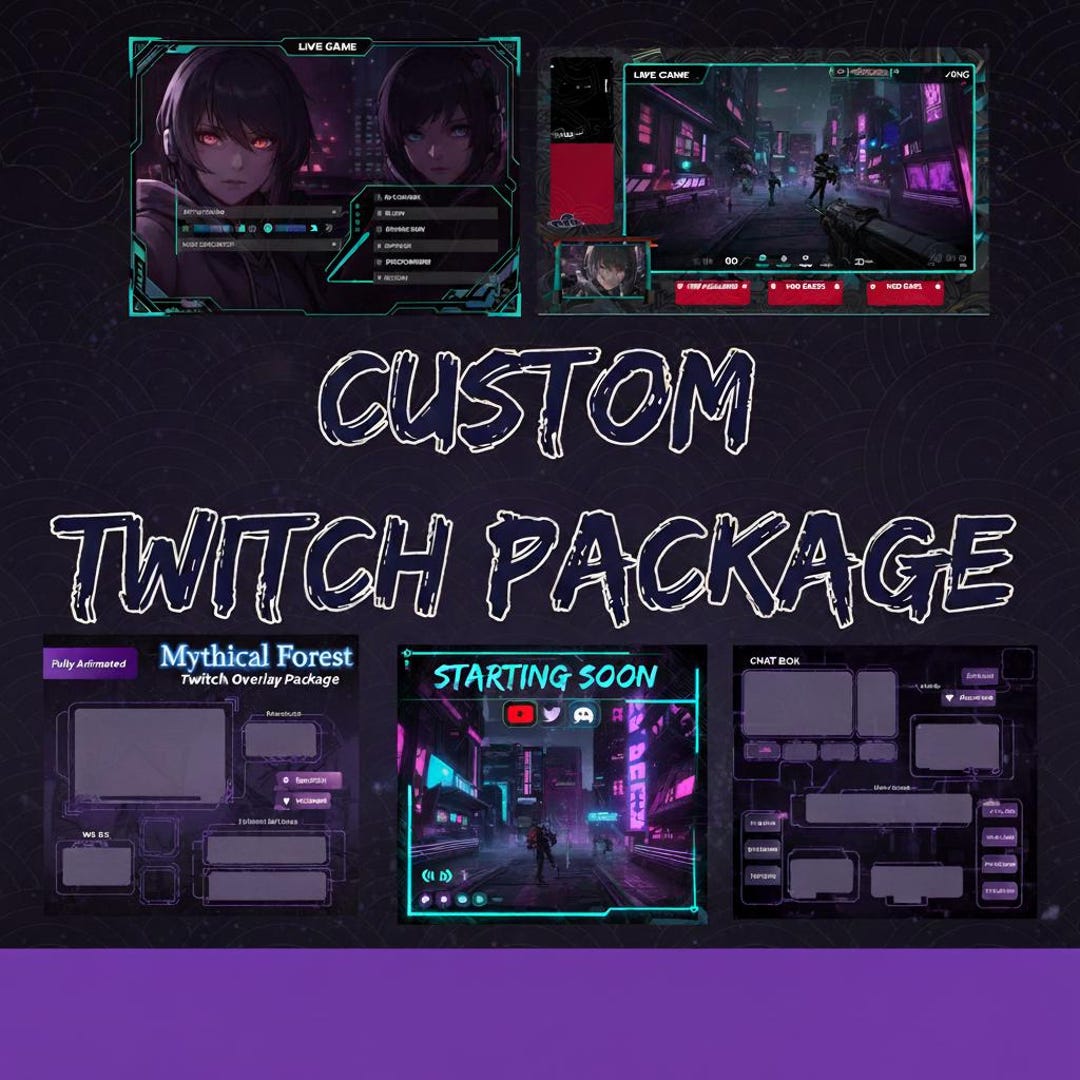 Custom Twitch Package / Twitch Pack / Personalized / Gift / Animated ...