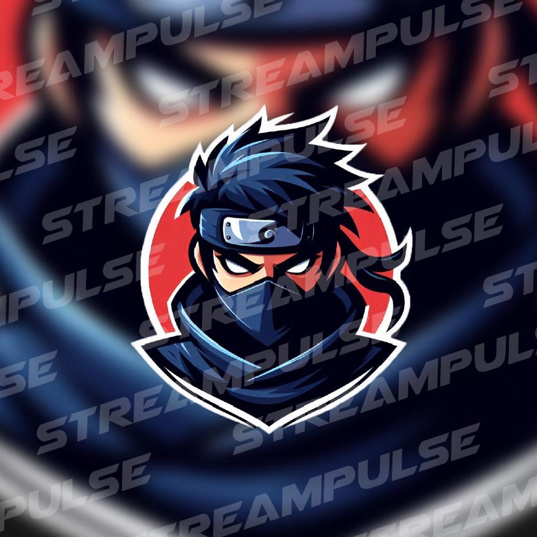 Custom Ninja Logo for Twitch, Youtube, Kick | Gamer Logo, Vtuber Logo ...