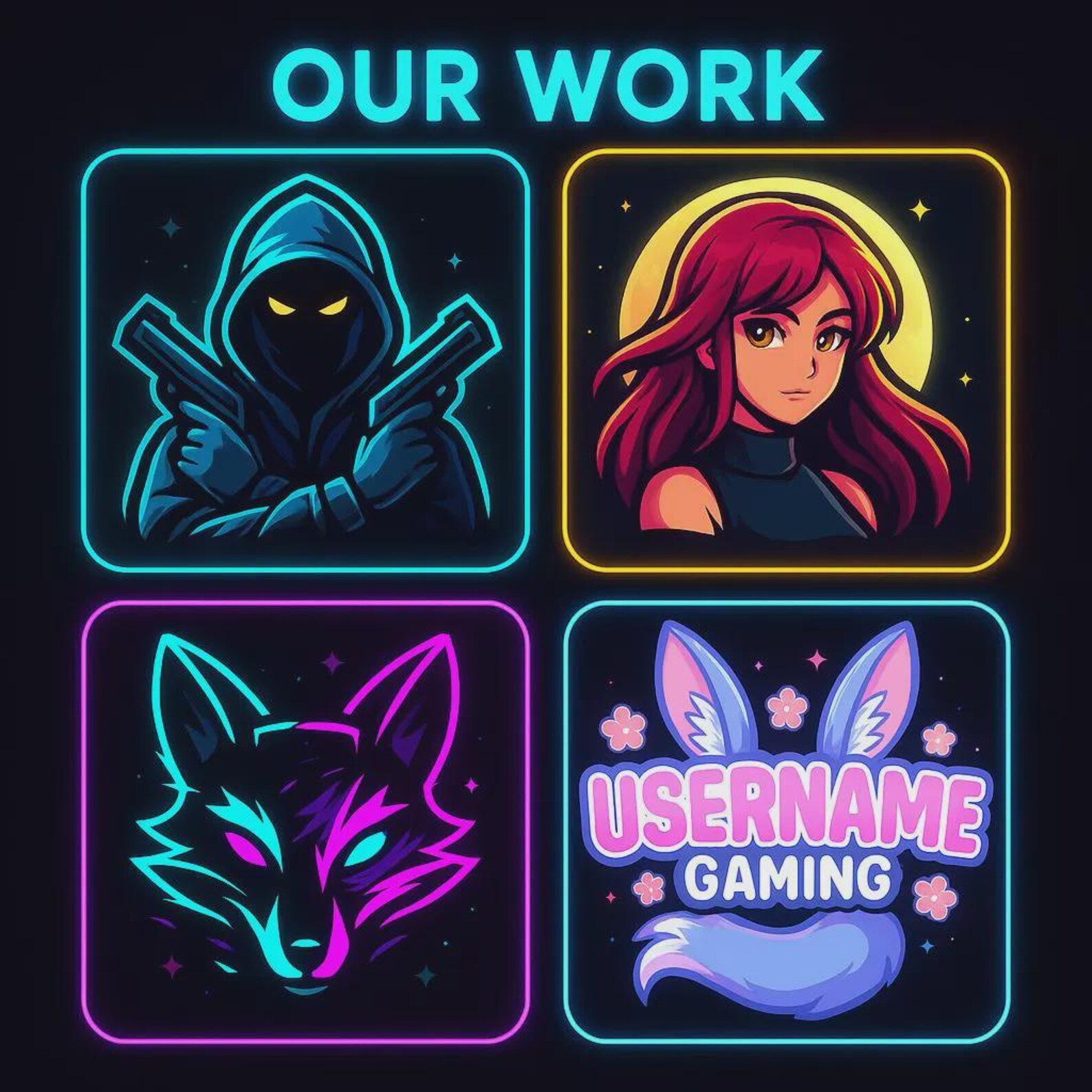 Custom Logo | Gaming Logo, Twitch Logo, Youtube Logo, Kick Logo ...