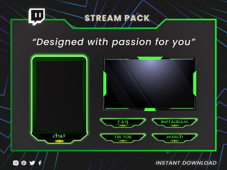 Twitch Stream Pack – Zelda’s Sword Animated Overlays, Screens & Panels ...