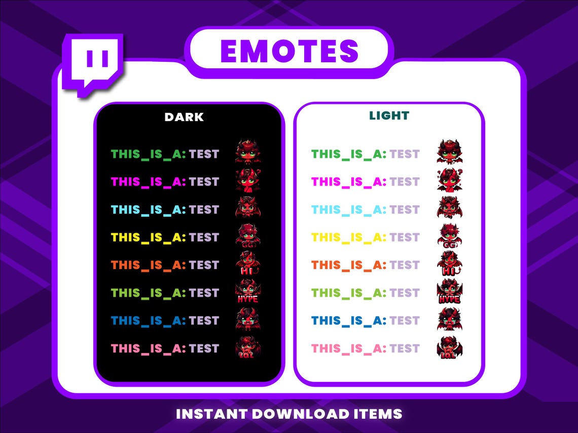 24 Red Demon Emote Pack, High-resolution Twitch Emotes, Discord Emotes ...