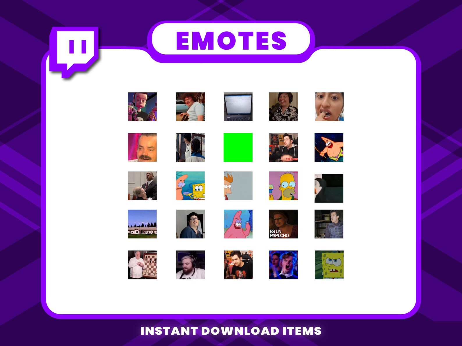 Animated Meme Emotes | Funny Twitch Emotes | Lol Gif Emote | Kick ...