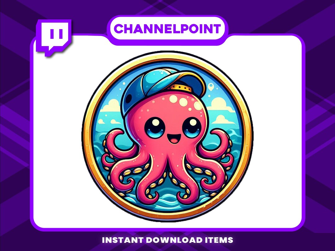 Baby Octopus Channel Point , Channel Point Icons for Twitch Rewards ...