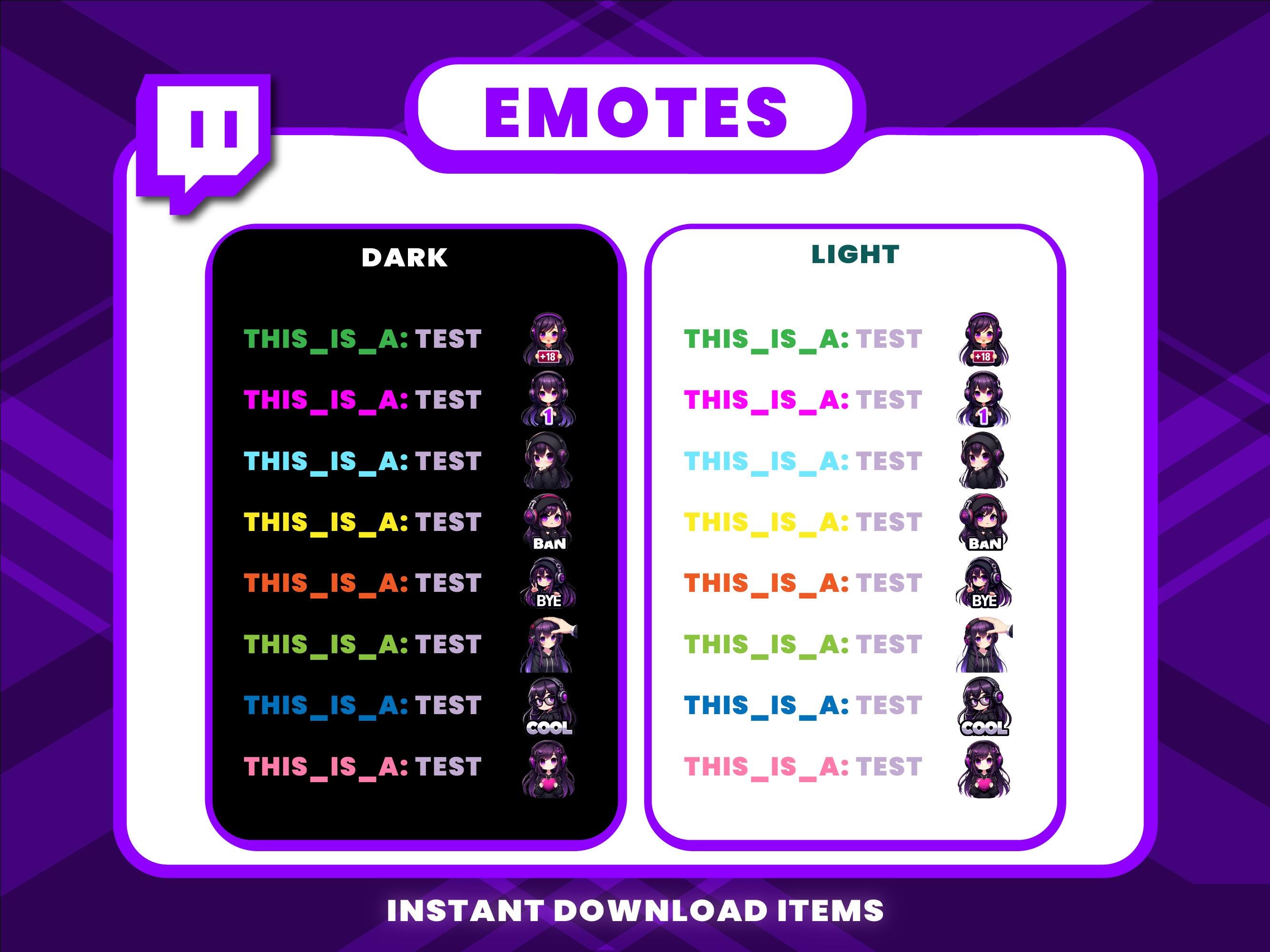 24 Gamer Girl Emote Pack, High-resolution Twitch Emotes, Discord Emotes ...