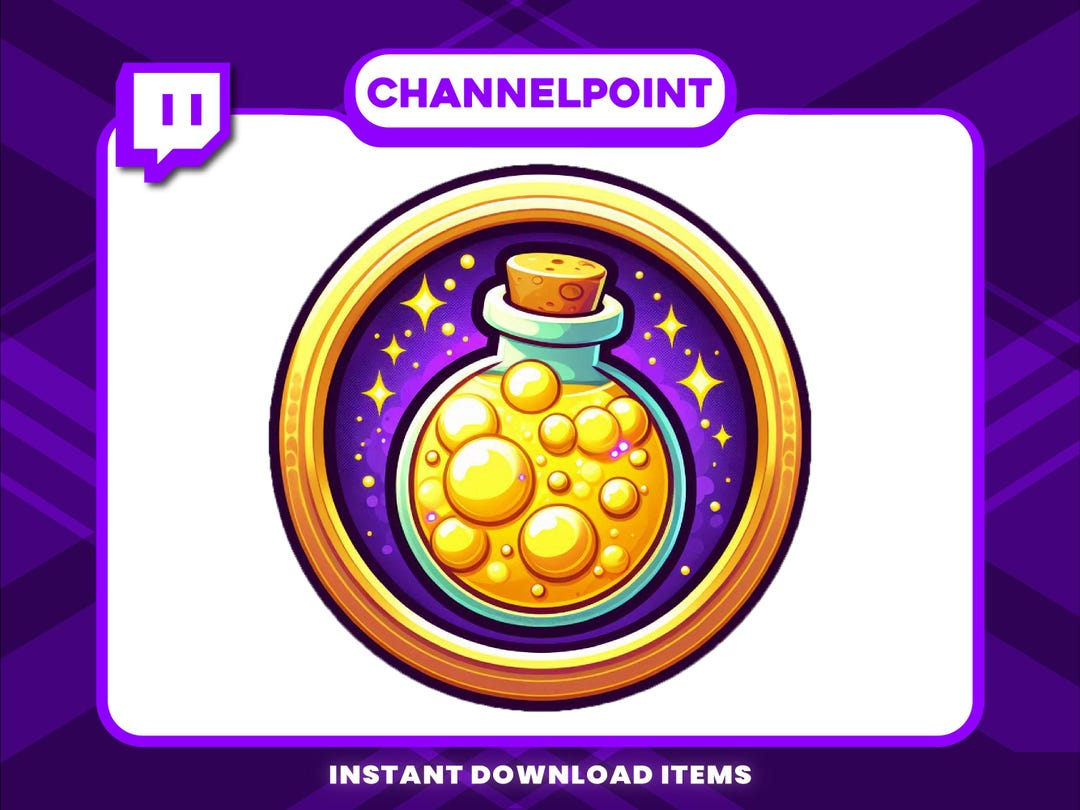 Golden Potion Channel Point , Channel Point Icons for Twitch Rewards ...