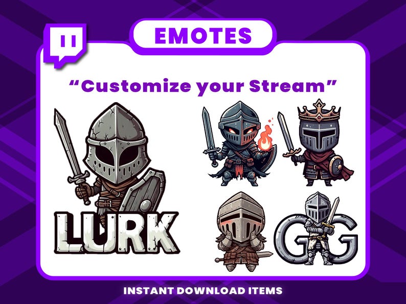 24 Medieval Warrior Animated Emote Pack, GIF Twitch Emotes, Animated ...