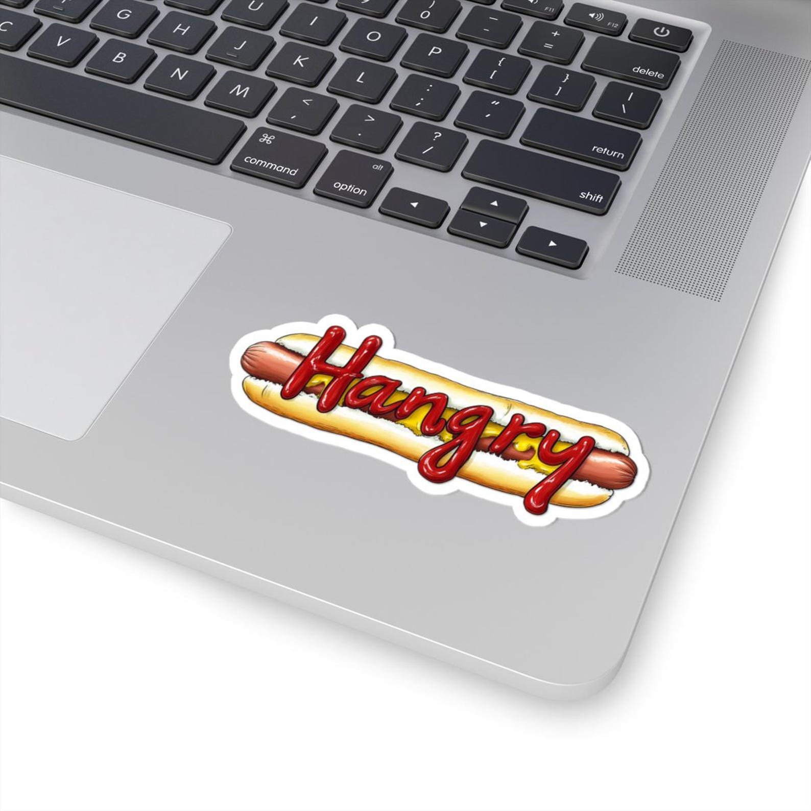 Hangry Hot Dog Logo Sticker - Etsy