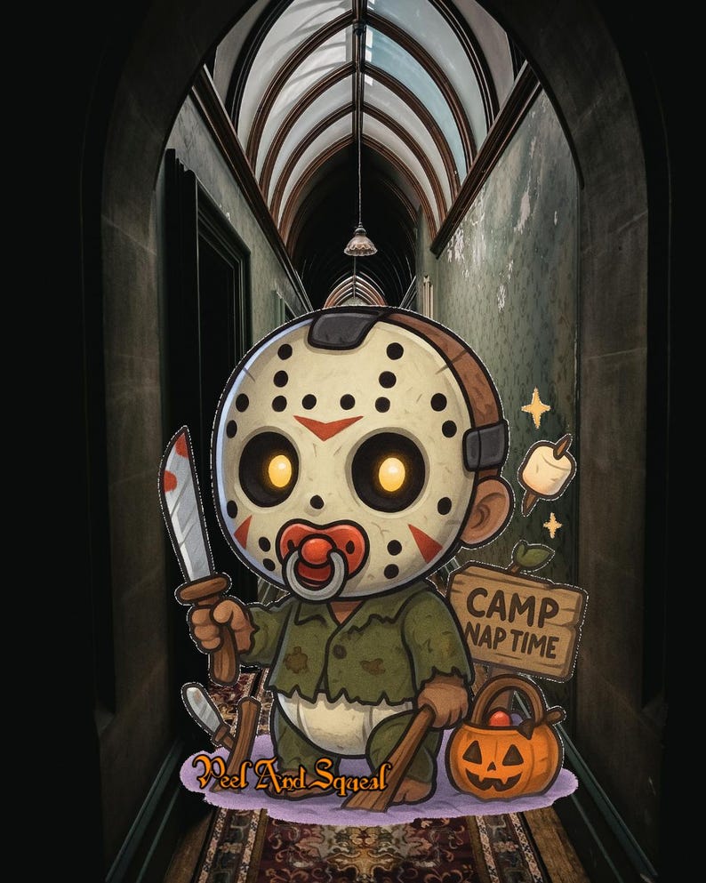 Baby Jason Sticker – Creepy Slasher Vinyl Decal - Etsy