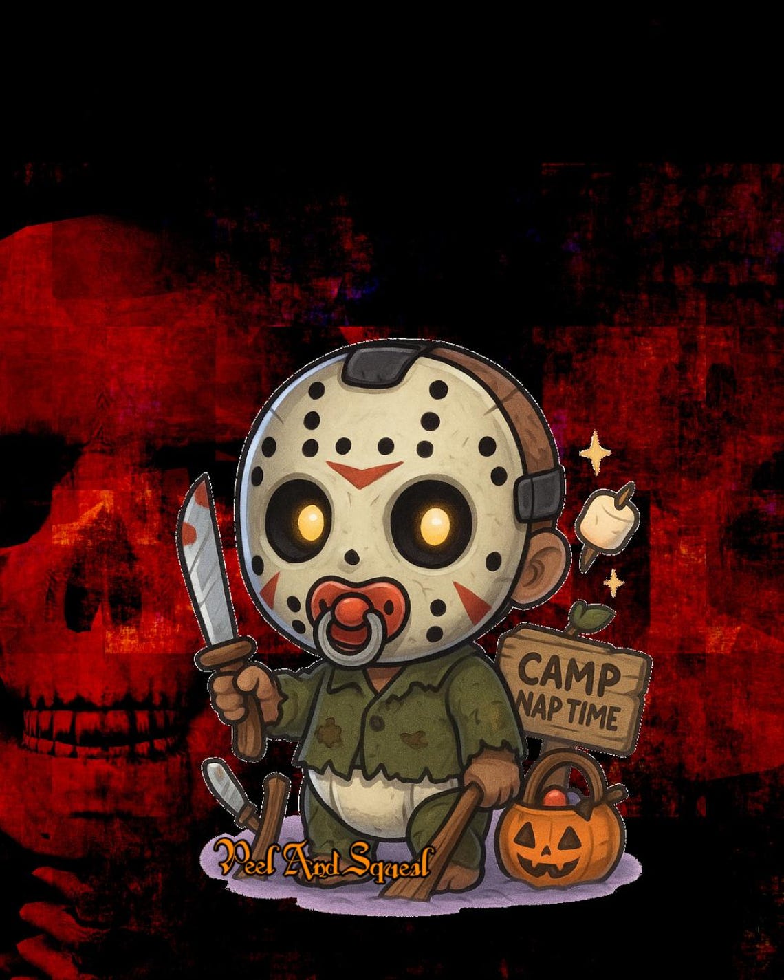 Baby Jason Sticker – Creepy Slasher Vinyl Decal - Etsy