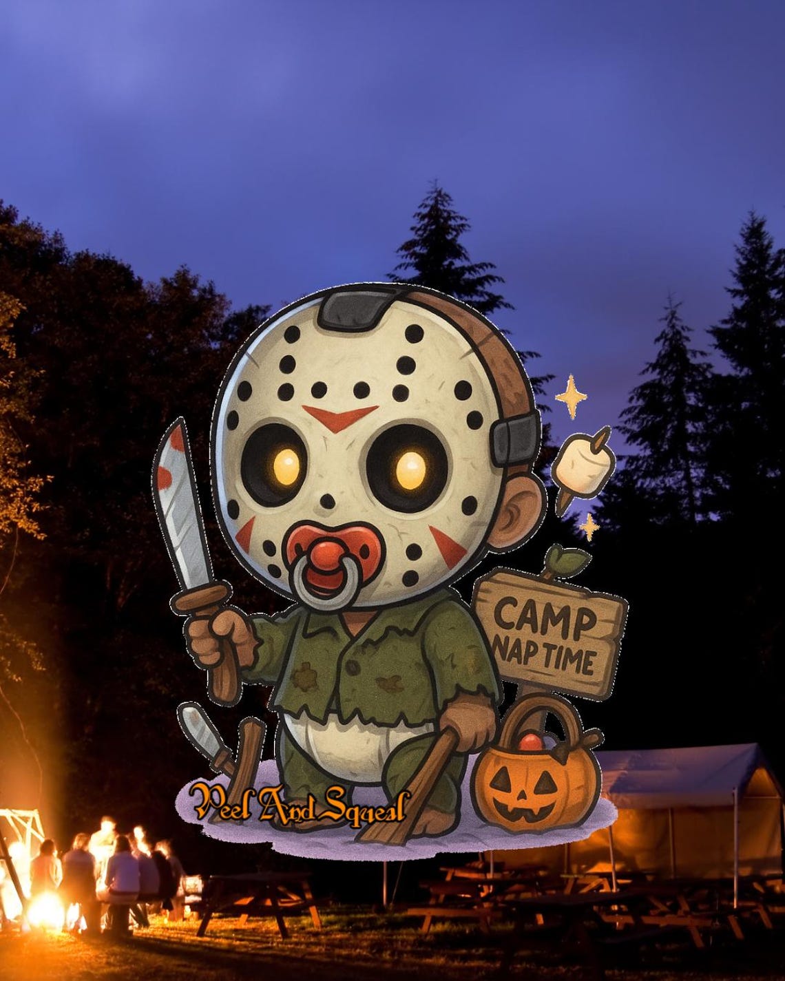 Baby Jason Sticker – Creepy Slasher Vinyl Decal - Etsy