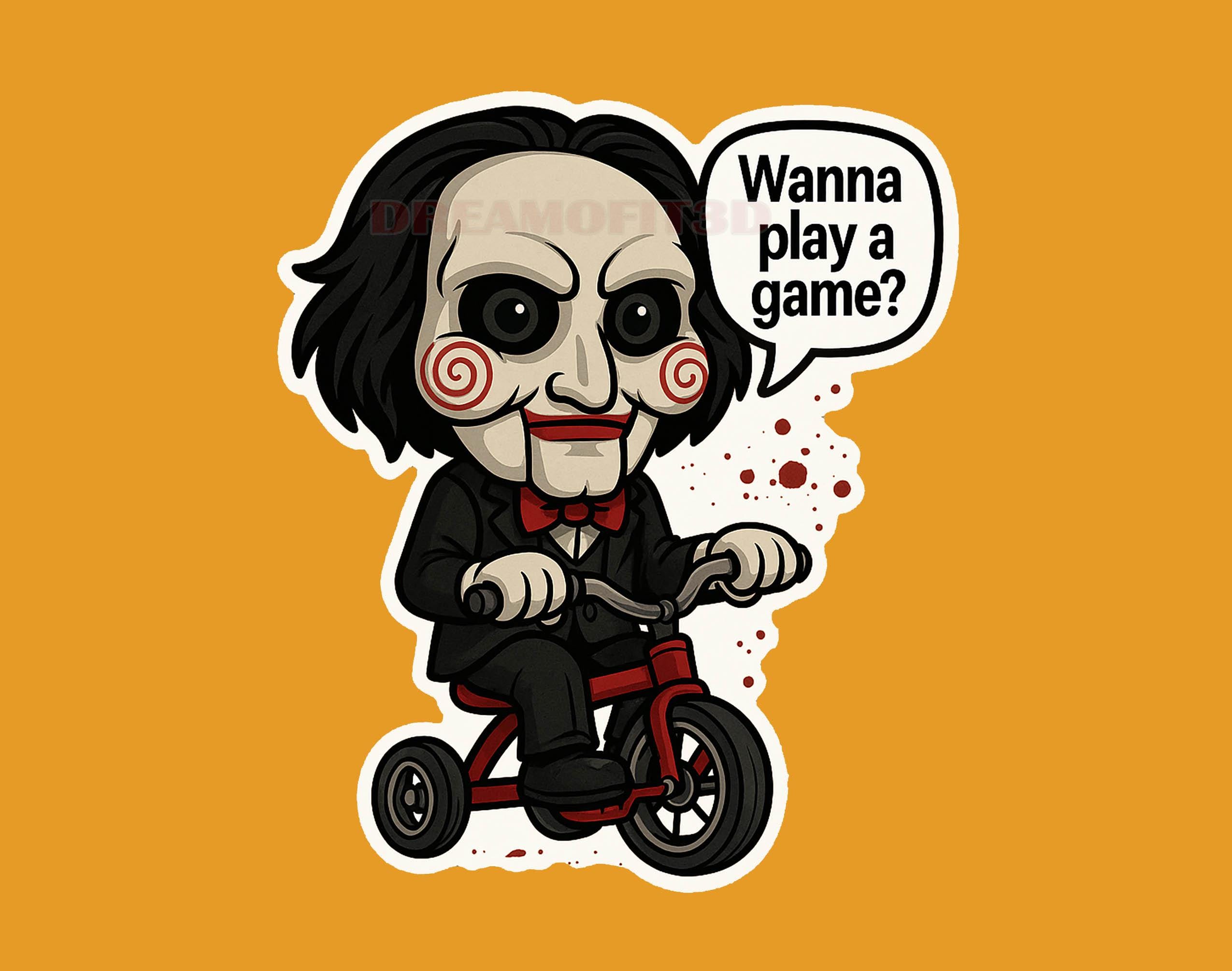 Horror Sticker | Jigsaw Sticker | SAW Movies | Horror Fans | Print Then ...