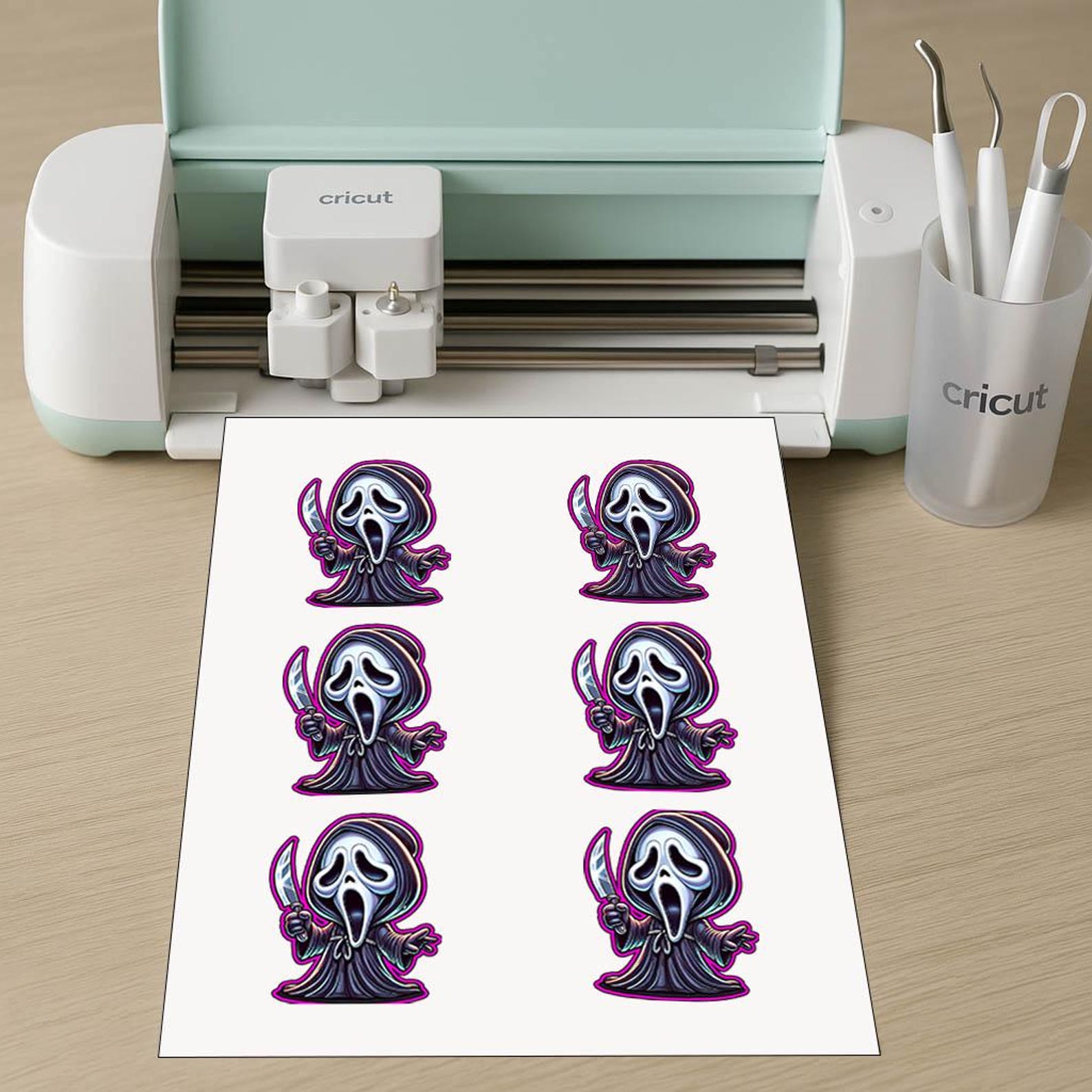 Horror Sticker | Ghost Face | Slasher Film | Cute Iconic Film Sticker ...
