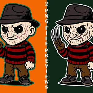 Horror Sticker | Freddy Krueger | 90's Horror Movie Fan Sticker ...