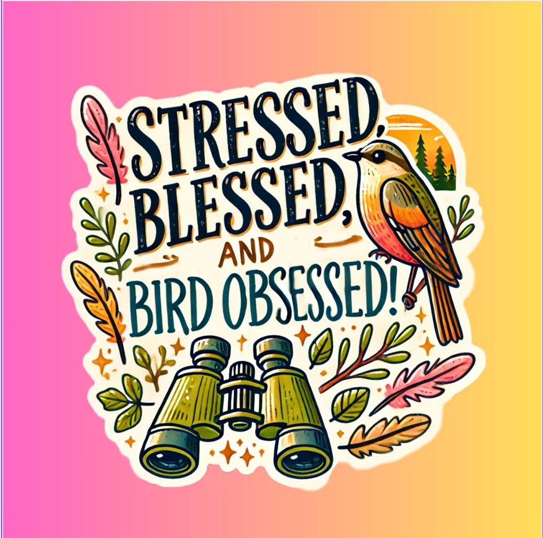 Birdwatching Sticker | Digital Download | SVG & PNG Format - Etsy