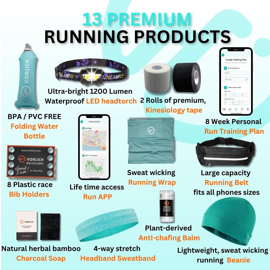 Runner's Gift Box: 13 Running Essentials - Including Running Belt ...