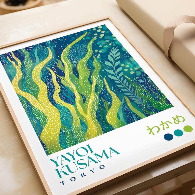 Yayoi Kusama Seaweed Print: Abstract Japanese Ocean Art - Etsy