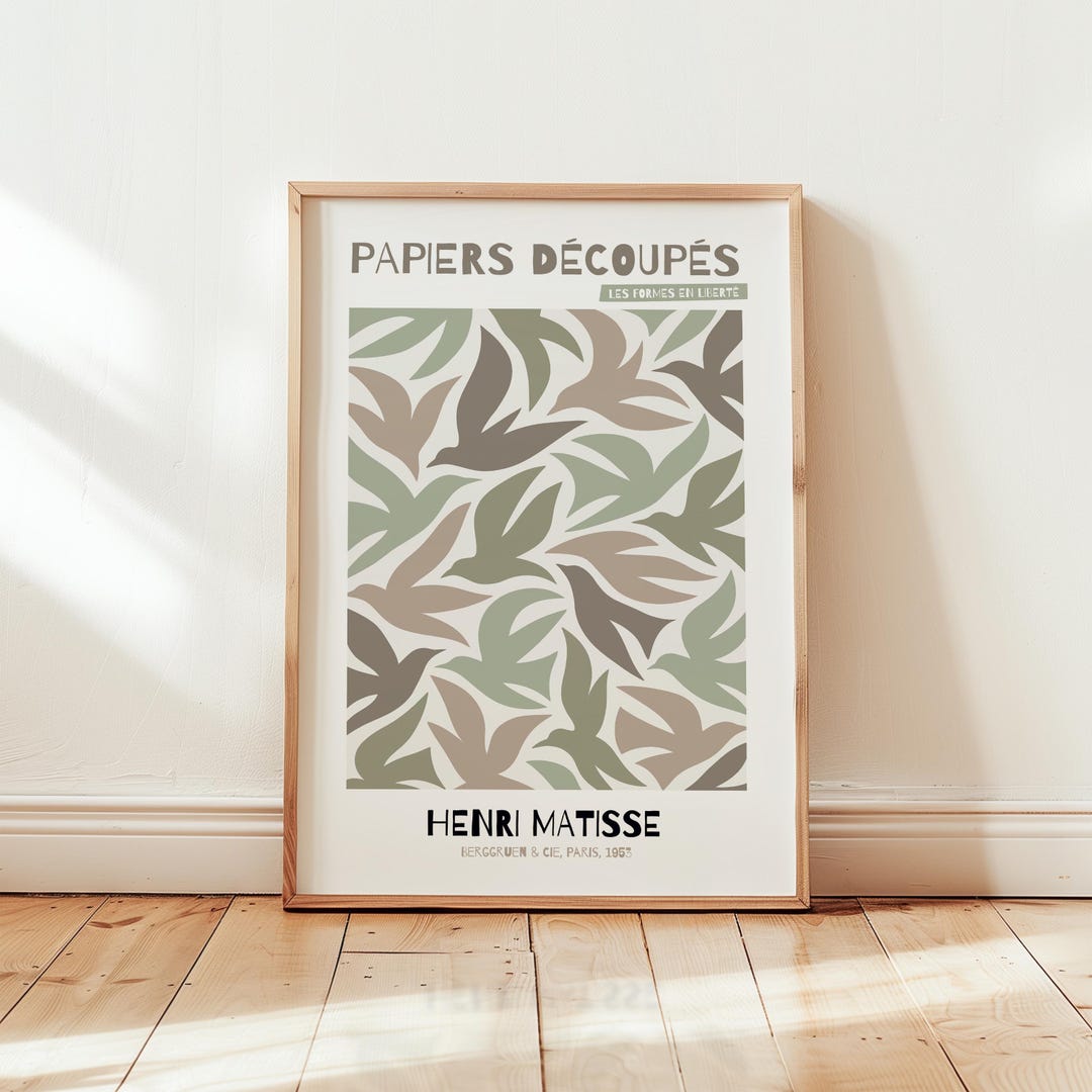 Henri Matisse Bird Cut Out Print: Abstract Wall Decor, French Art ...