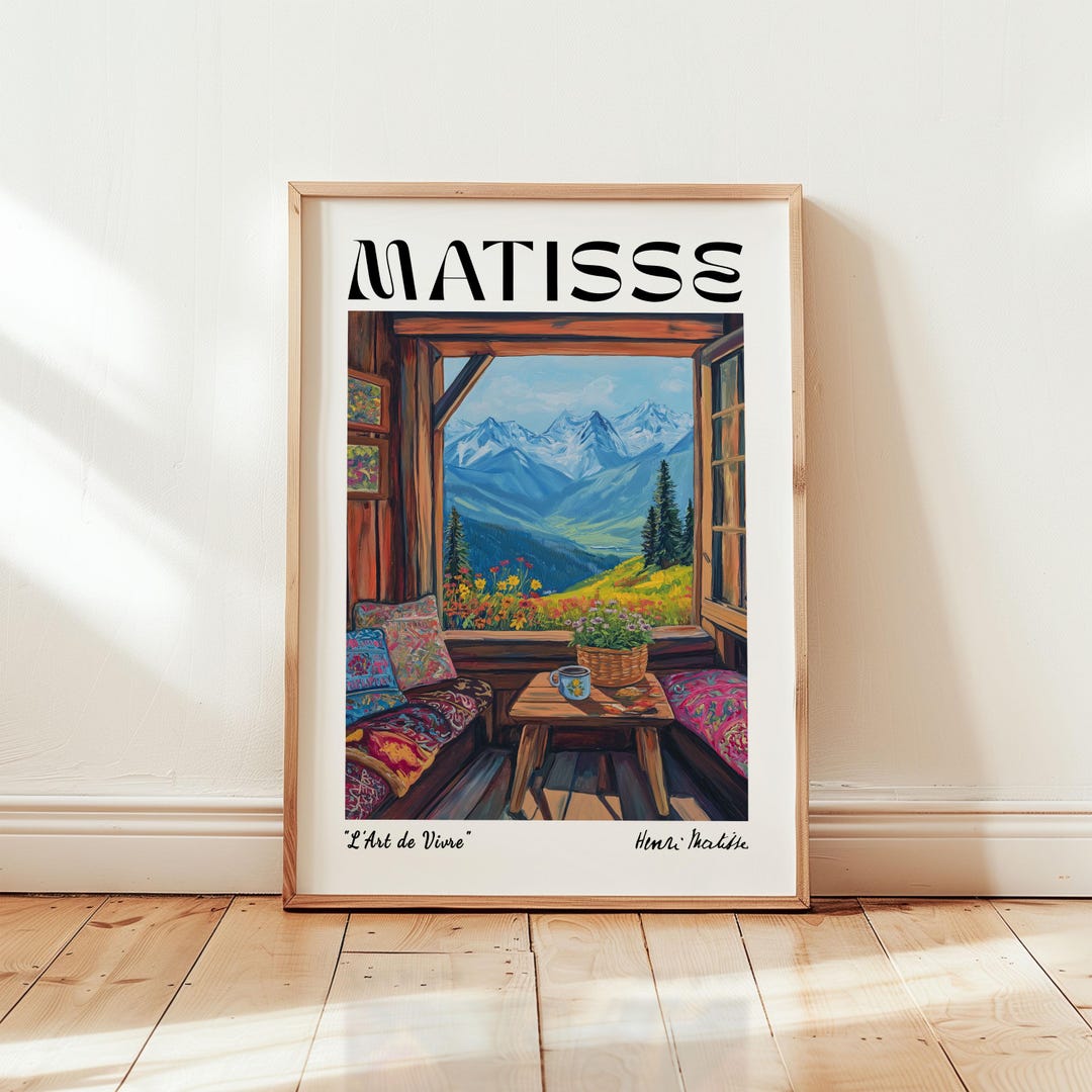 Henri Matisse Alpine Escape Print - Mountain Home Print - Travel Lover ...