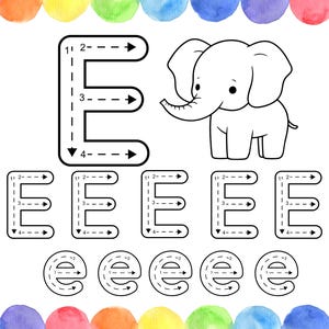 Kids Alphabet Learning Tracing Letters - Etsy