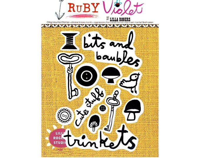 Prima, Ruby Violet, Cling Rubber Stamps, Whimsical Stamps, Bits and ...