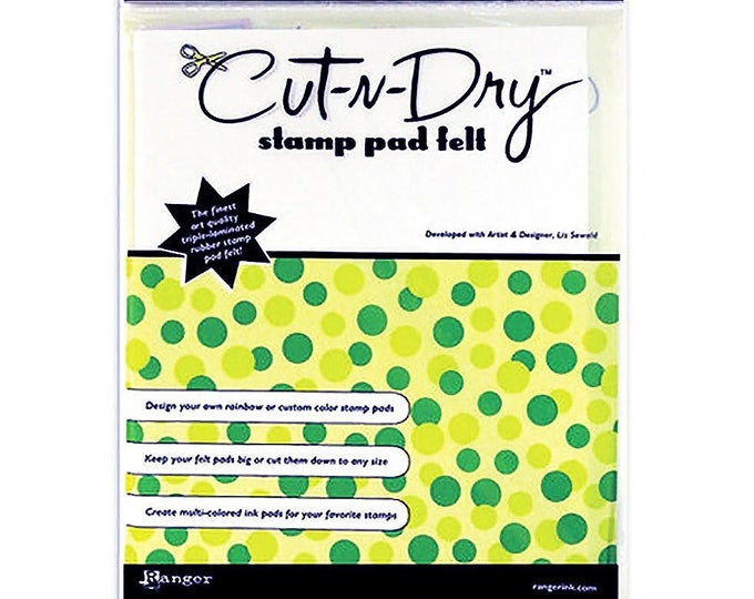 Ranger - Inkssentials - Cut-n-dry Stamp Pad Felt - Make Custom Stamp ...