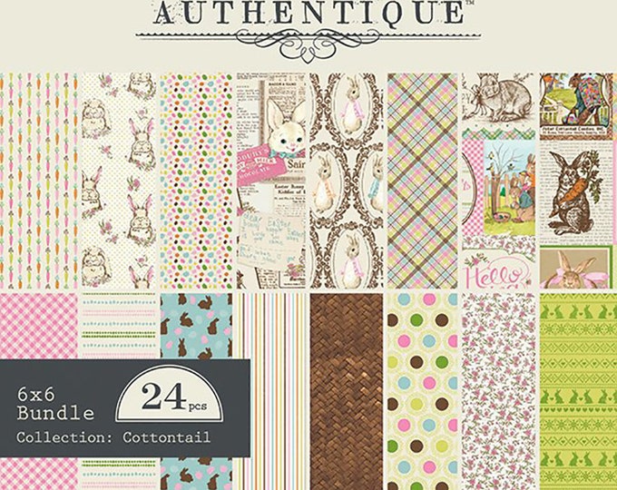 Authentique Paper - Cottontail Collection - Easter Spring - 6 X 6 ...