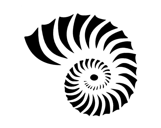 Really Great Stencils, Nautilus Stencil, 5.9x5.9", Reusable Layering ...