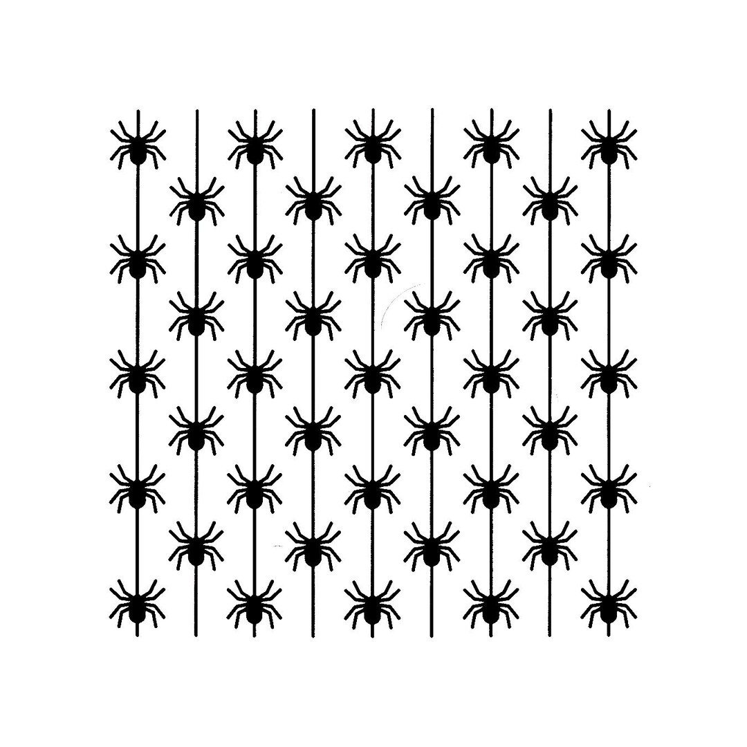 Really Great Stencils, Itsy Bitsy Spiders Stencil, 6.1x6.1", Background ...