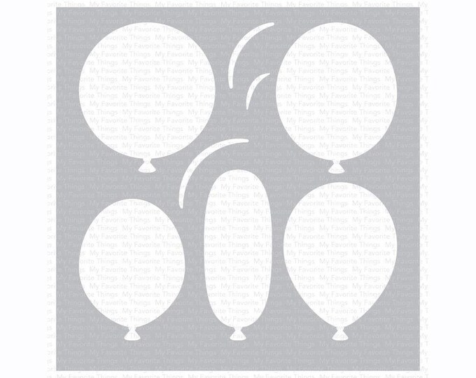 My Favorite Things Premium Stencil 6 X 6 Big Balloons - Etsy