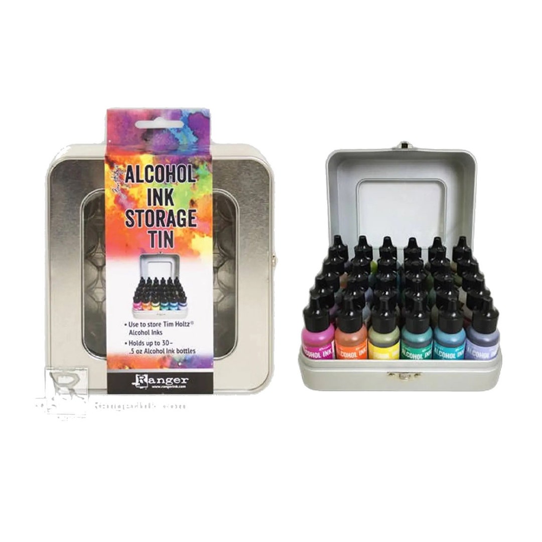 Ranger, Tim Holtz, Bottle Storage, Alcohol Ink Storage Tin, Holds.5 Oz ...