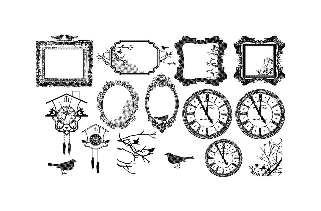 Kaisercraft, 13th Hour, Clock Embellishments, Acetate Shapes ...