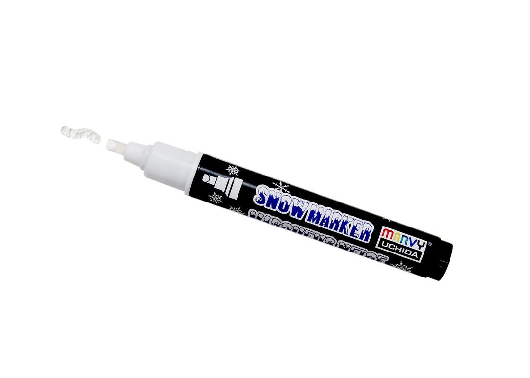 Marvy Uchida, Snow Marker, White Snow Marker, Puffs With Heat, Fabric ...