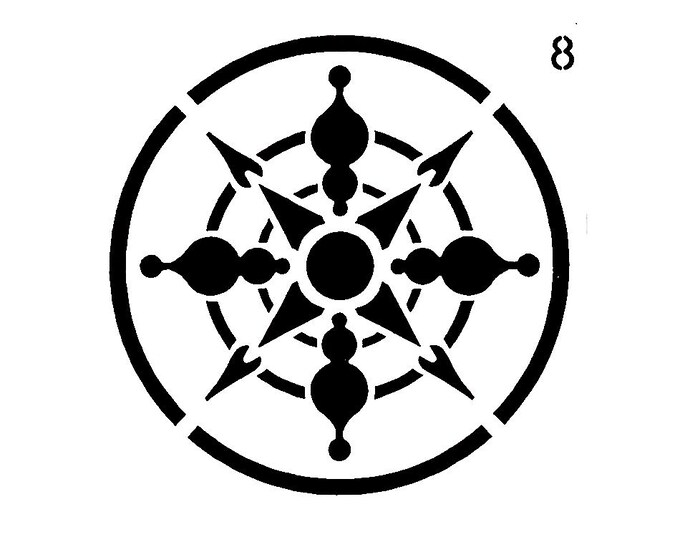 Really Great Stencils, Mini, Compass Flower Stencil, 3.5", Reusable ...