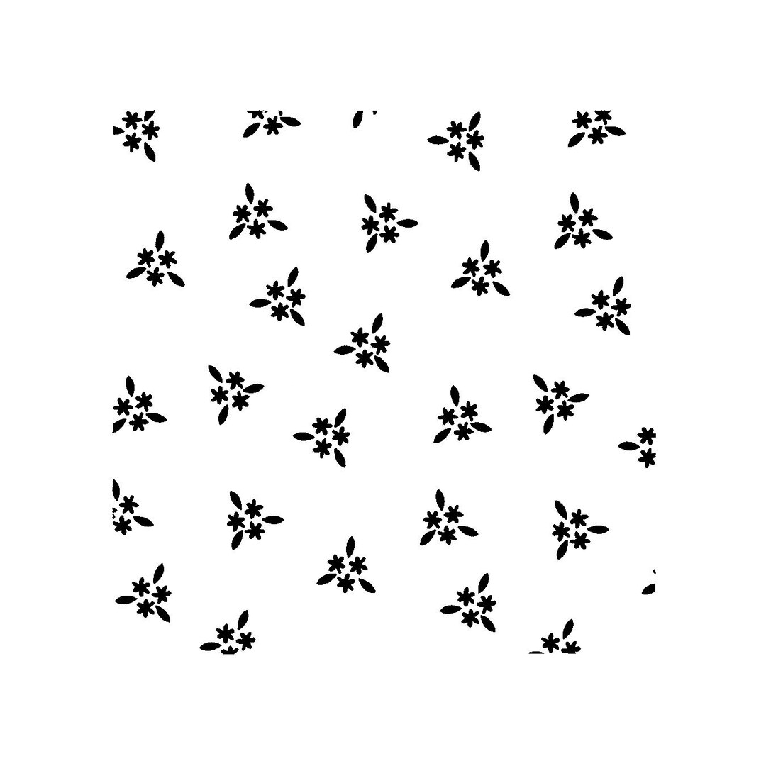 Echo Park, Flower Stencil, 6x6", Mini Blooms, Little Cute Flowers ...