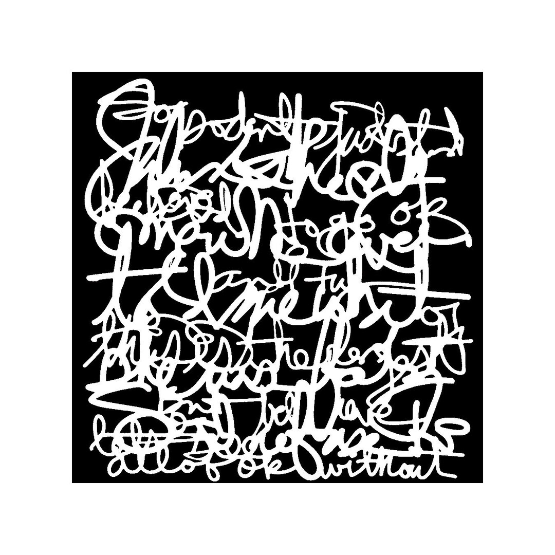 Really Great Stencils, Scribble Handwriting Stencil, 5.5x6", Scribble ...
