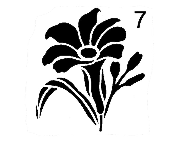 Really Great Stencils, Mini, Rose 3 Stencil, 3" X 3', Reusable ...