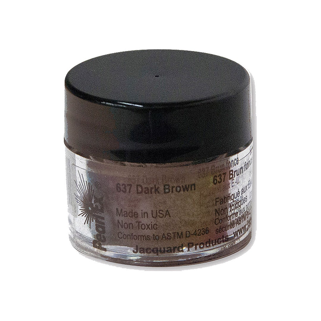 Jacquard, Pearl Ex, Pigment Powder, Dark Brown Pigment Powder, 3g ...