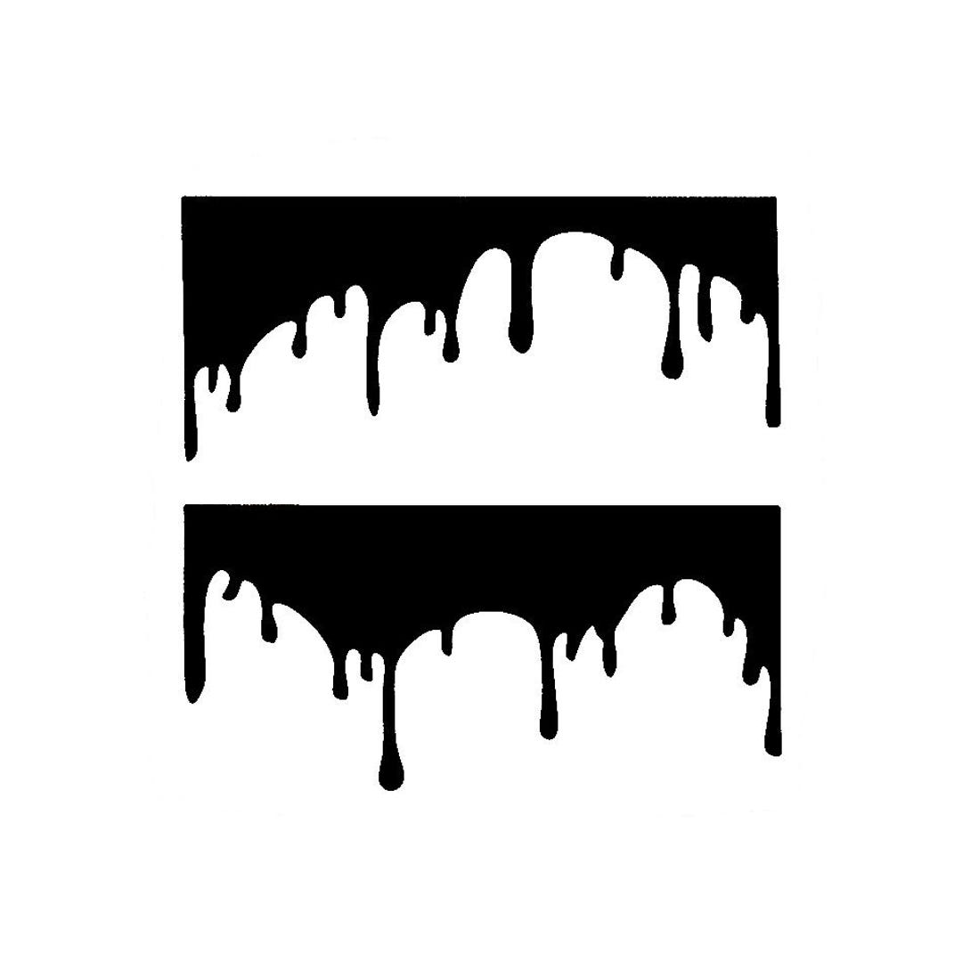 Really Great Stencils, Mini, Dripping 1 Stencil, 3x3', Reusable, Liquid ...