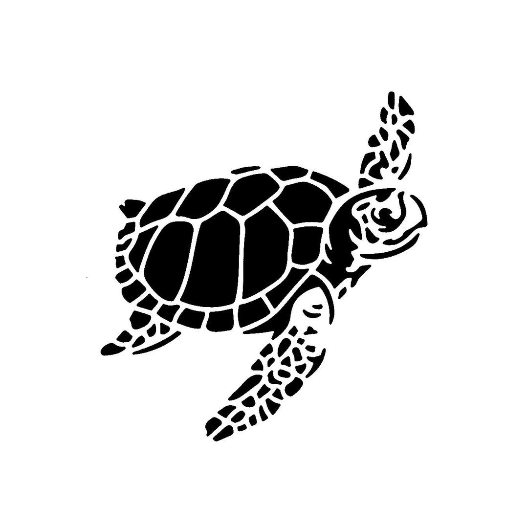 Really Great Stencils, Sea Turtle Stencil, 8x8", Large, Green Sea ...