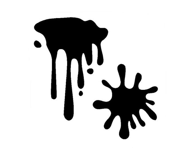 Really Great Stencils, Mini, Splatter & Drip 1 Stencil, 3x3', Reusable ...