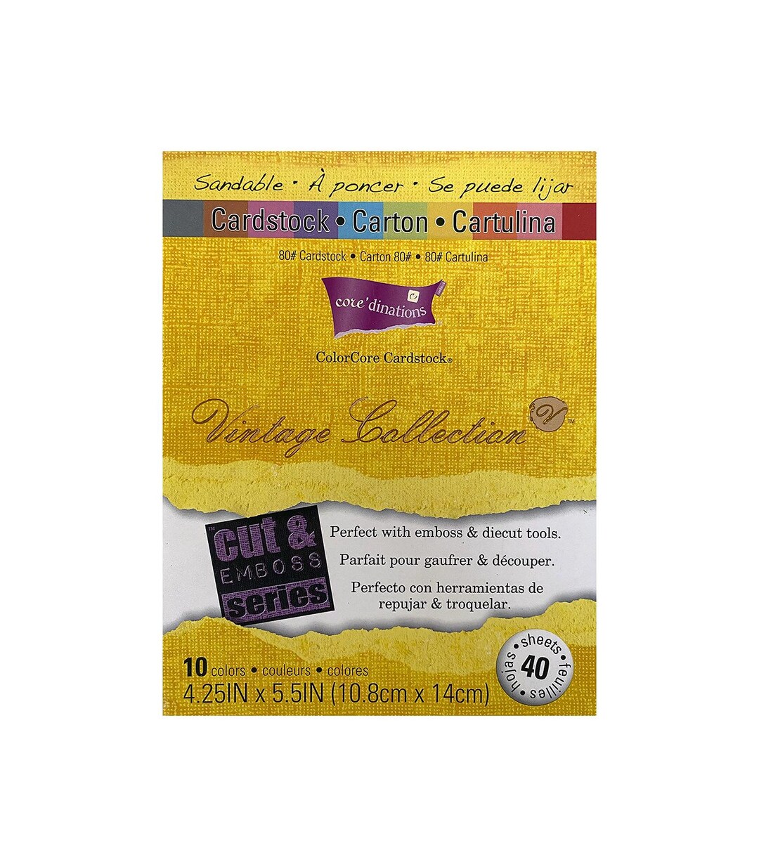 Core' Dinations, Sandable Cardstock, Vintage Collection, Colorcore, 4. ...