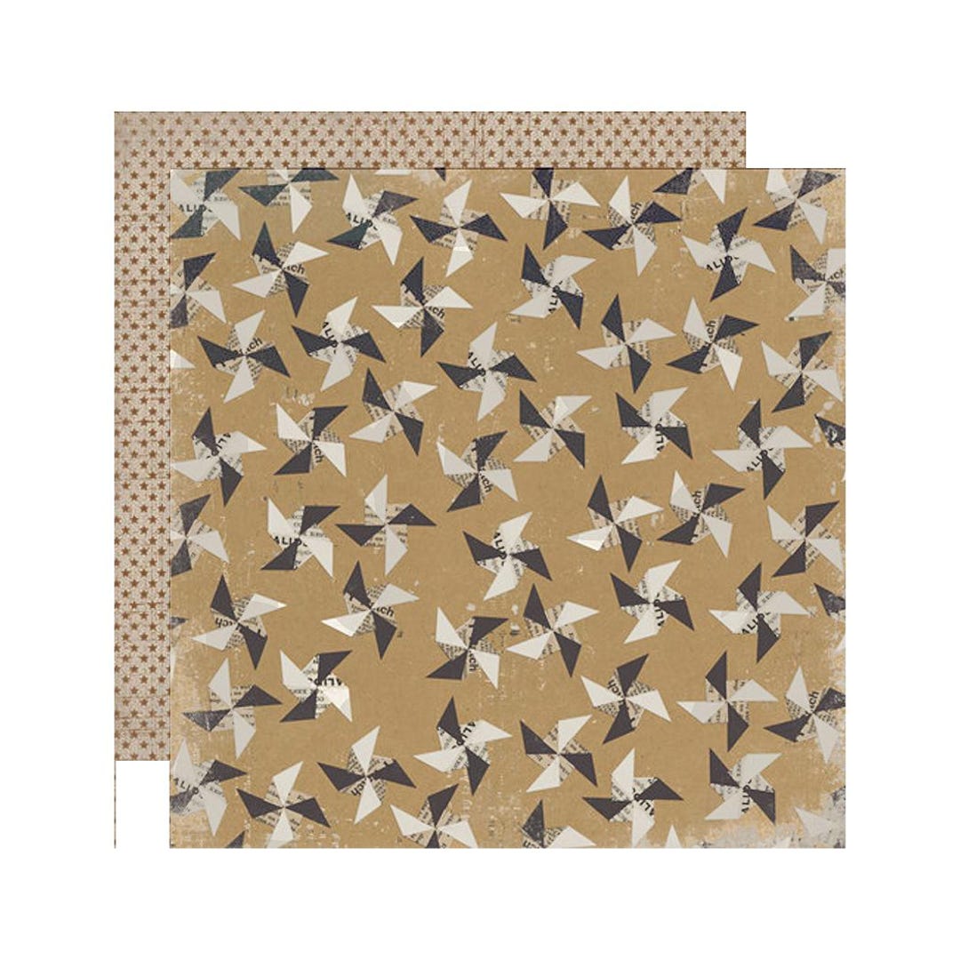 My Mind's Eye, Kraft Funday, Everyday Fun, 2 X 12" Cardstock, Pinwheel ...