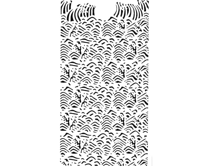 Really Great Stencils, Dust Bin Stencil, 3.5" X 7", Peeling Paint ...