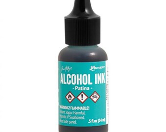 Ranger, Tim Holtz, Alcohol Ink, Cloudy Blue Alcohol Ink, .5 Fl Oz ...
