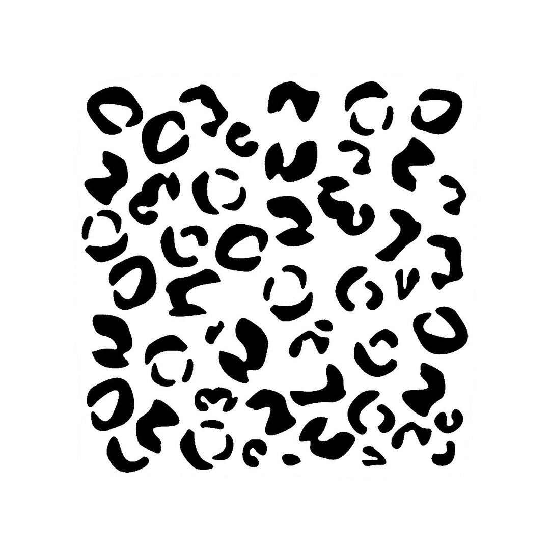 Really Great Stencils, Wild Spots Stencil, 5x5", Background, Layering ...