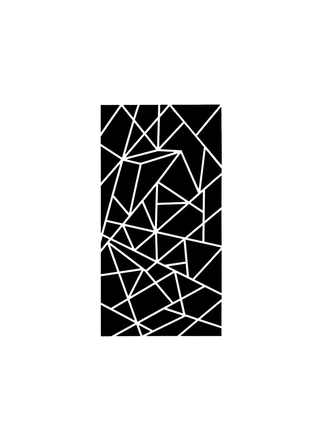 Really Great Stencils, Fractured Lines Stencil, 4.7x9", Background ...