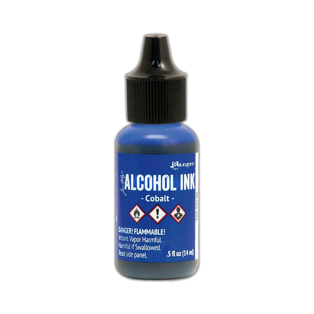 Ranger, Tim Holtz, Alcohol Ink, Cobalt Alcohol Ink, .5 Fl Oz, Blue ...